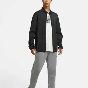 Nike Dri-fit Colorblock Stand Collar Knit Training Jacket