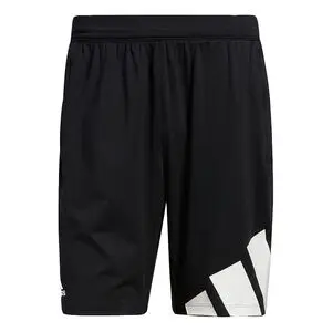 Adidas Training Shorts With Logo Print - Black
