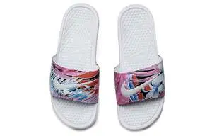 Nike Benassi Jdi Print Slides - White