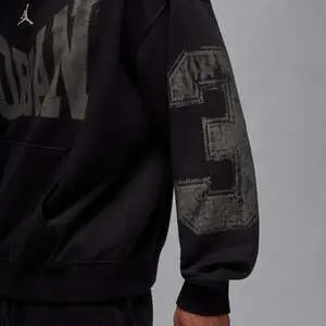JORDAN Air Brooklyn Collegiate Oversized Hoodie - Black/sail