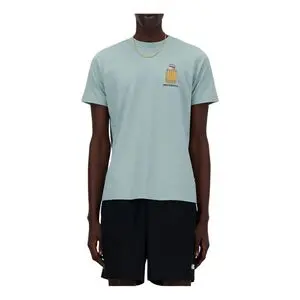 NEW BALANCE New Balance Sport Essentials Barrel Runner T-shirt Asia Sizing 'blue' Blue