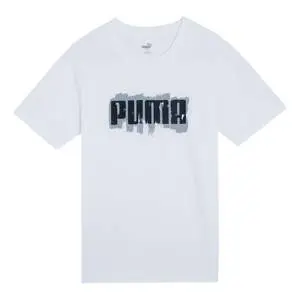 PUMA Logo Wording T-shirt - White