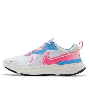 Nike React Miler 2 Sneakers - White/pink/blue
