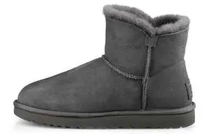 UGG Mini Bailey Button Bling Mid Tops - Grey