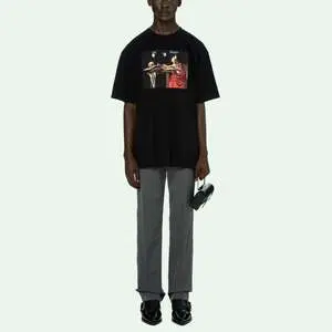 Off-White Caravaggio Short-sleeve Over Tee - Black