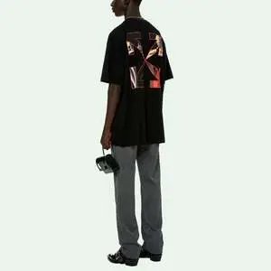 Off-White Caravaggio Short-sleeve Over Tee - Black