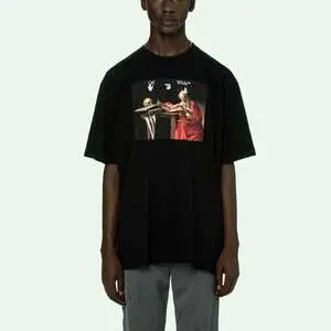 Off-White Caravaggio Short-sleeve Over Tee - Black