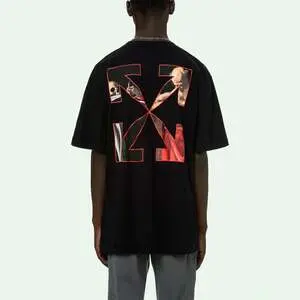 Off-White Caravaggio Short-sleeve Over Tee - Black