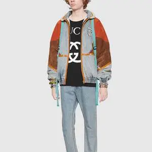 Gucci Off-white Cotton Oversize T-shirt With Interlocking G - Black