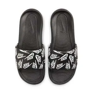 Nike Victori One Slide "repeat Logo - Black/white