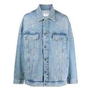 Off-White Blue Button Denim Jacket