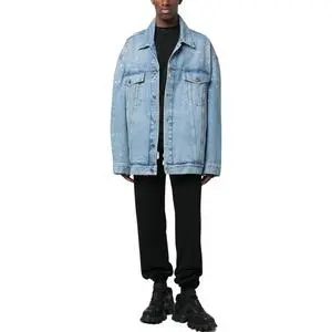 Off-White Blue Button Denim Jacket