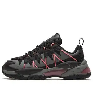 PUMA Lqdcell Omega Striped Knit Training Sneakers - Black