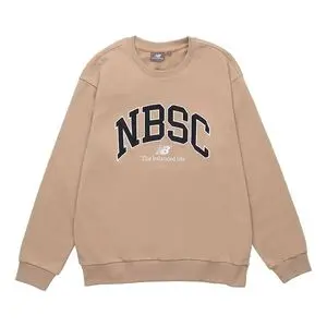 NEW BALANCE New Balance Logo Crew Neck Sweater Beige