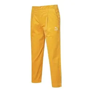 PUMA Corduroy Woven Trousers - Yellow