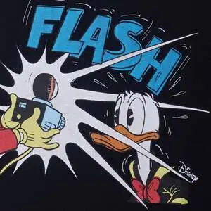 Gucci X Disney Donald Duck Print T-shirt /multicolor - Black