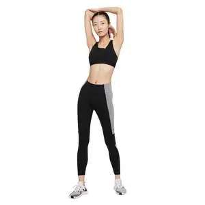 Nike Dri-fit Swoosh Zip-front Sports Bra
