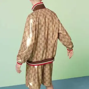 Gucci Gg Technical Jersey Zip Jacket
