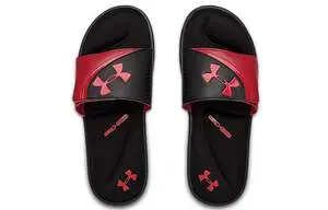 Under Armour Ignite 6 Slides - Black/red