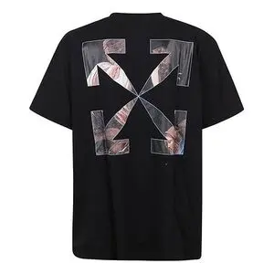 Off-White Caravaggio Angel Print Oversized T-shirt - Black