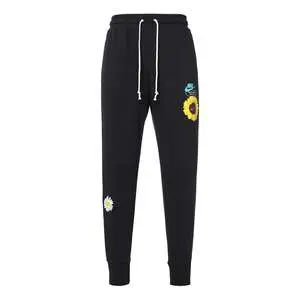 Nike Knit Embroidered Sports Pants/trousers/joggers Autumn Black - Multi-color