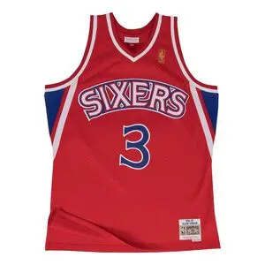 Mitchell & Ness X Nba Philadelphia 76ers 1996-97 Road Swingman Jersey 'allen Iverson 3 - Red