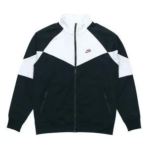 Nike Windrunner Paneled Zip-up Jacket - Black