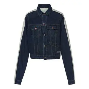 Off-White Off-White Paneled Denim Jacket Blue