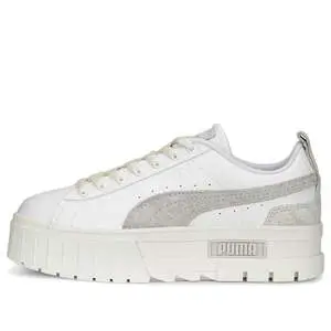 PUMA Mayze "thrifted White Grey" Low Top Sneakers - White/gray