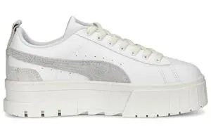 PUMA Mayze "thrifted White Grey" Low Top Sneakers - White/gray