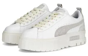 PUMA Mayze "thrifted White Grey" Low Top Sneakers - White/gray