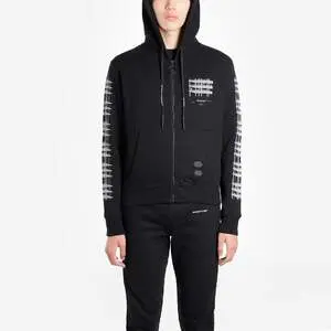 Off-White Industrial Slim Zipped Hoodie - Black
