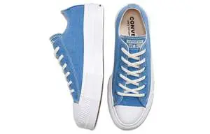 CONVERSE Chuck Taylor All Star Renew Cotton Platform Low Top Sneakers - Blue