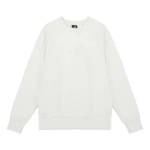NEW BALANCE Solid Color Round Neck Sports Pullover - White