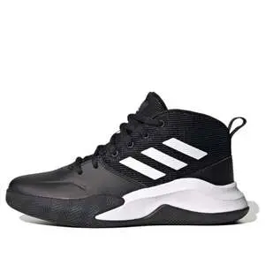 Adidas Ownthegame K Wide J Mid-top Basketball Shoes - Black