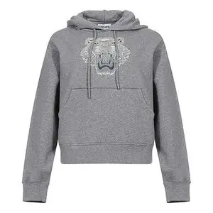 Kenzo Tiger Flock Tiger Head Hoodie