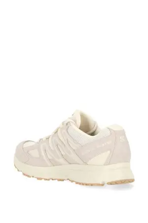 SALOMON X-mission 4 Suede Lace Up Sneakers - Beige/cream