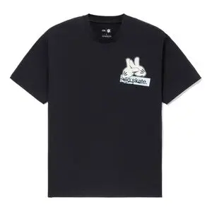 LI-NING X Og_slick Crossover Ss22 Graffiti Printing Round Neck Loose Short Sleeve - Black