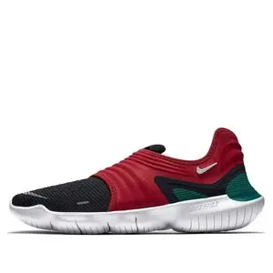 Nike Free Rn Flyknit 3.0 Athletic Sneakers - Black/red