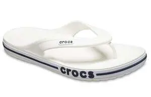 CROCS Bayaband Flip Flops - White/blue