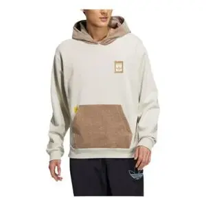 Adidas Originals Embroidered Logo Hoodie - Cream