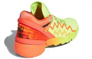 Adidas D.o.n. Issue #2 "fire Of Greatness" High-top Sneakers - Green/orange