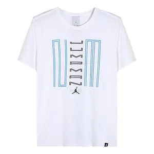 JORDAN Printing Sports Short Sleeve - White