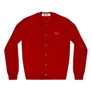 Play Comme Des Garcon Cardigan - Red