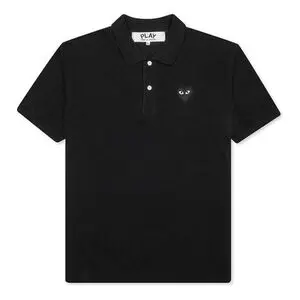 Play Comme Des Garcon Polo Emblem - Black