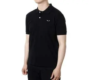 Play Comme Des Garcon Polo Emblem - Black