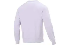 NEW BALANCE Solid Color Sports Round Neck Pullover - White