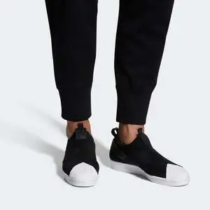 Adidas Superstar Slip-on Sneakers - Black