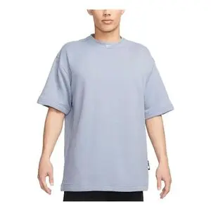 Nike Circa French Terry Short Sleeve Top - Blue