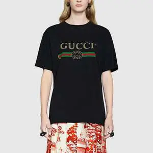 Gucci Oversized Logo T-shirt - Black